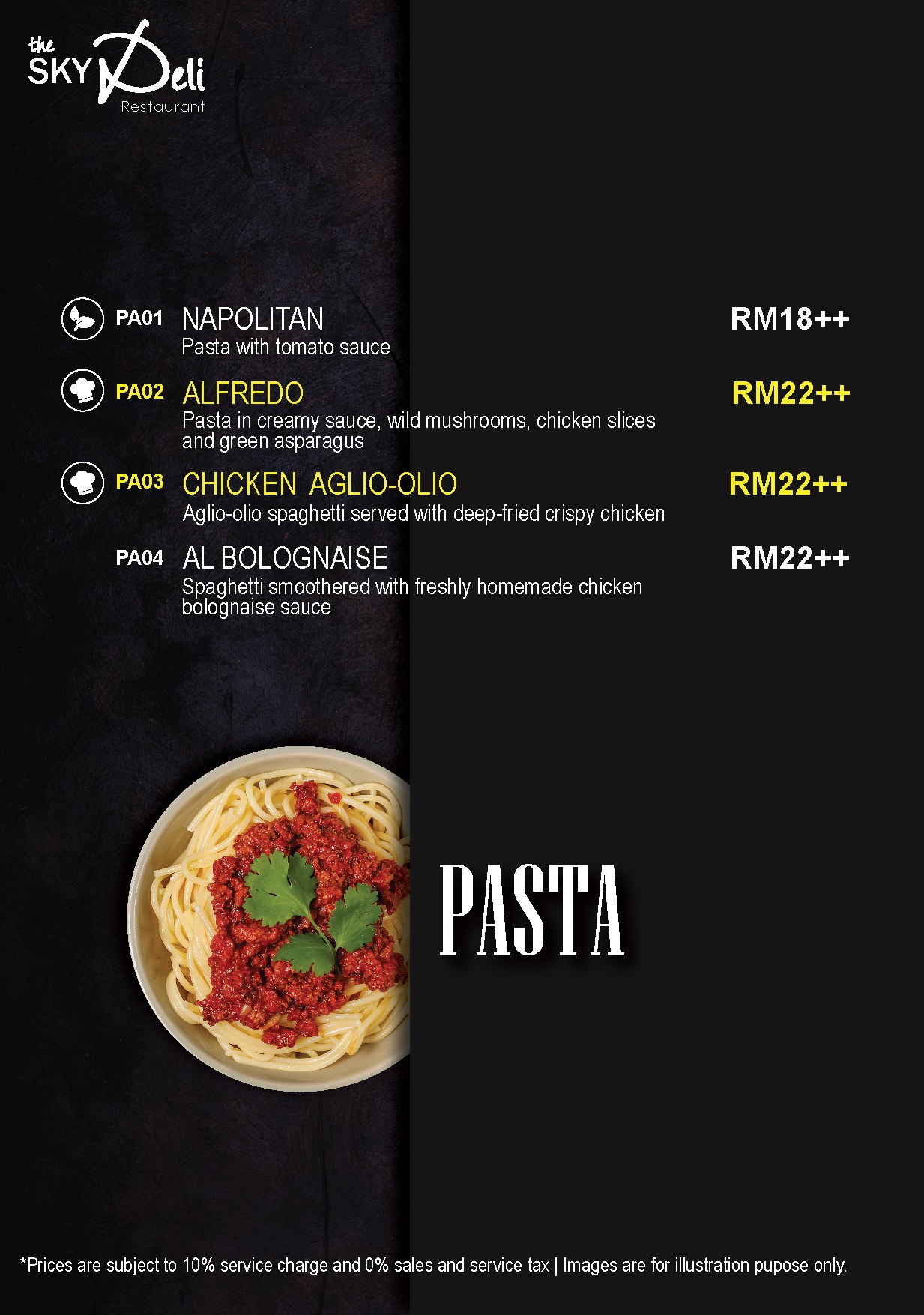 The Shore Sky Deli - Our Menu