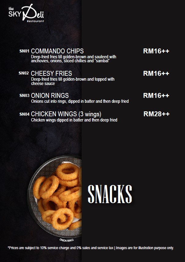 The Shore Sky Deli - Our Menu